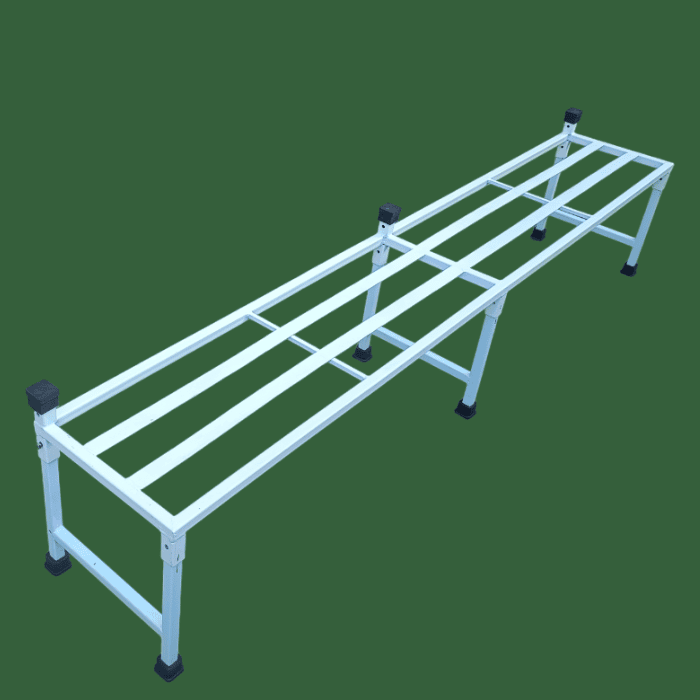 6 feet Single Plain Stand Powder Coated White Size in Inches 72(L)X1 1 ...