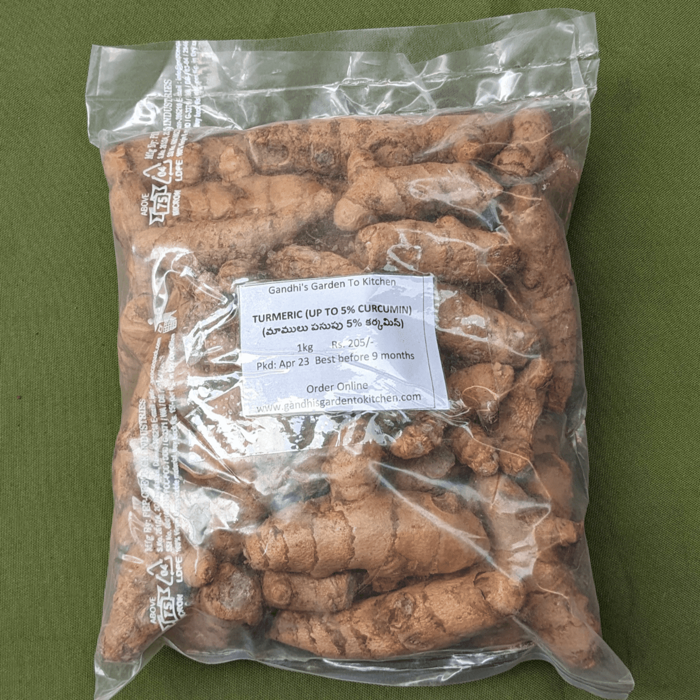 Organic Turmeric Seeds (Turmeric Roots) for Planting | Pachi Pasupu ...