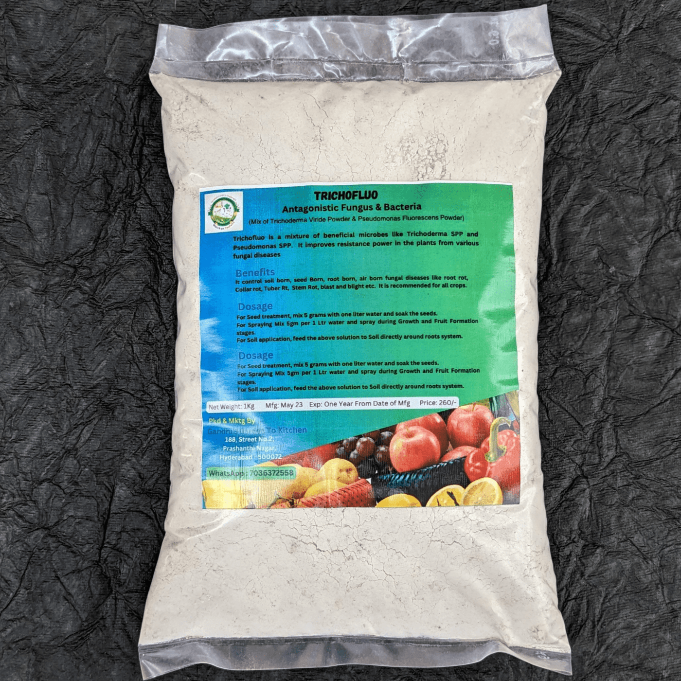1kg Trichofluo (Mix of Trichoderma Viride Powder & Pseudomonas ...